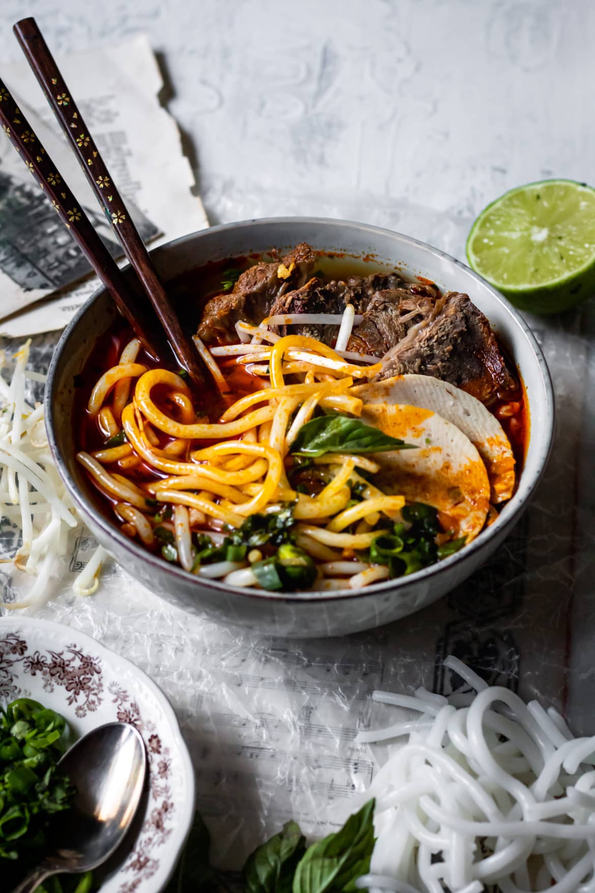 Spicy Vietnamese Beef Noodle Soup (Bun Bo Hue) - Cooking Therapy