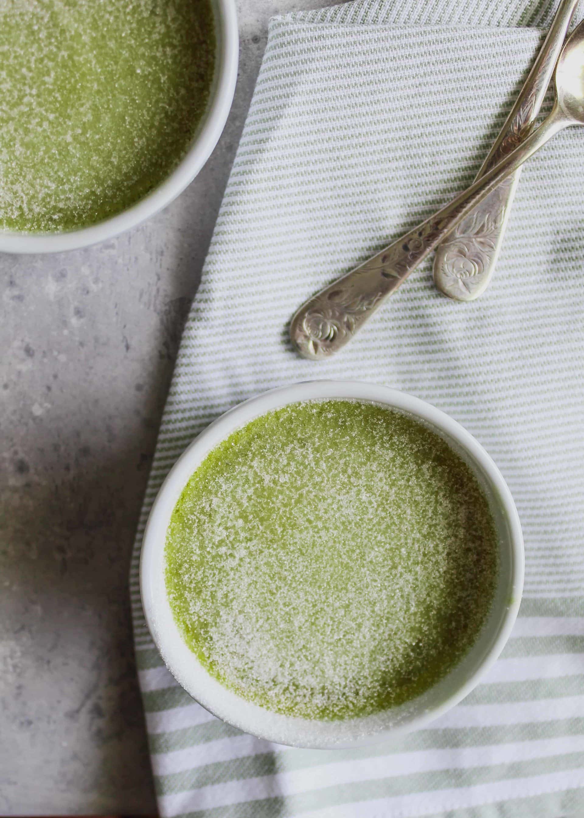 Matcha Creme Brulee - Cooking Therapy