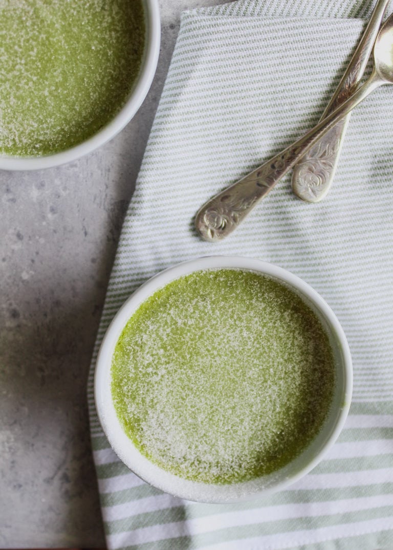 Matcha Creme Brulee - Cooking Therapy