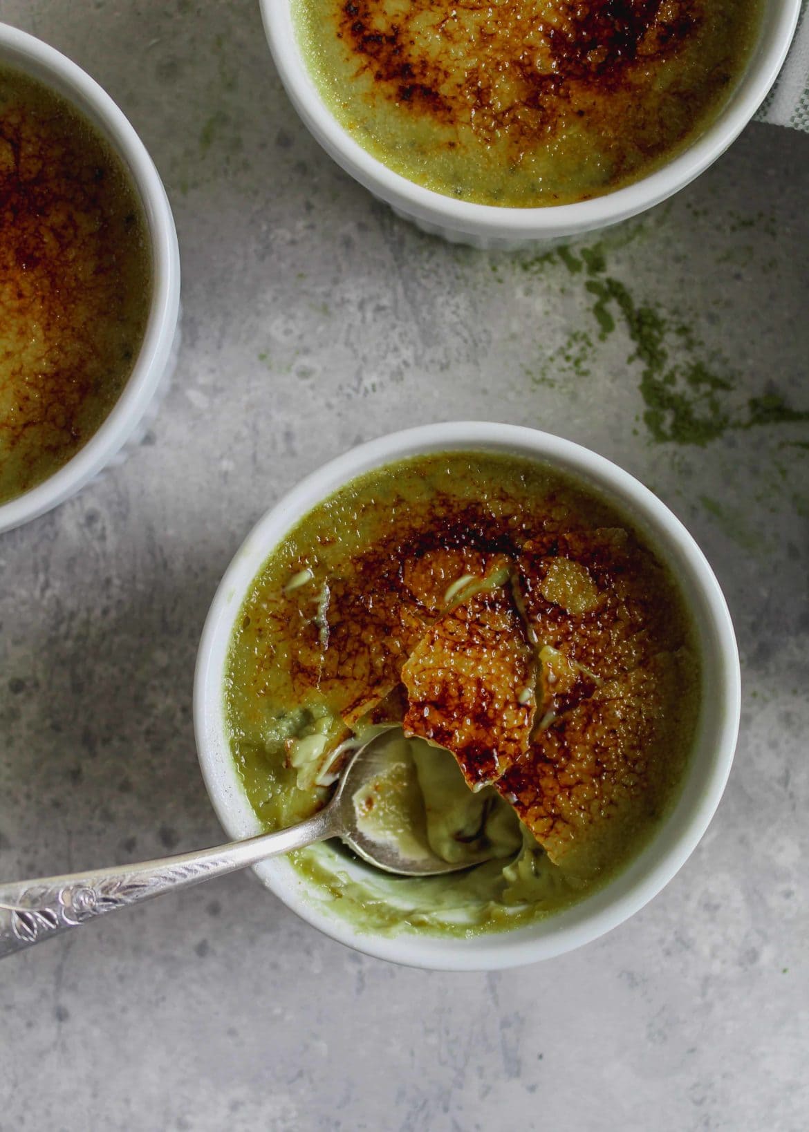 Matcha Creme Brulee - Cooking Therapy