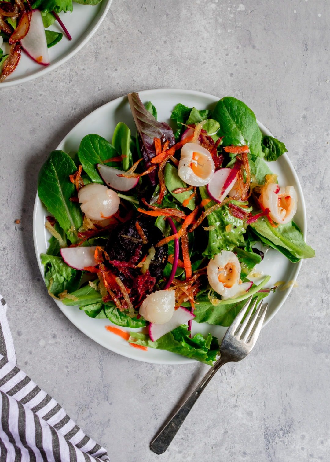 Vegetarian Lychee Salad - Cooking Therapy