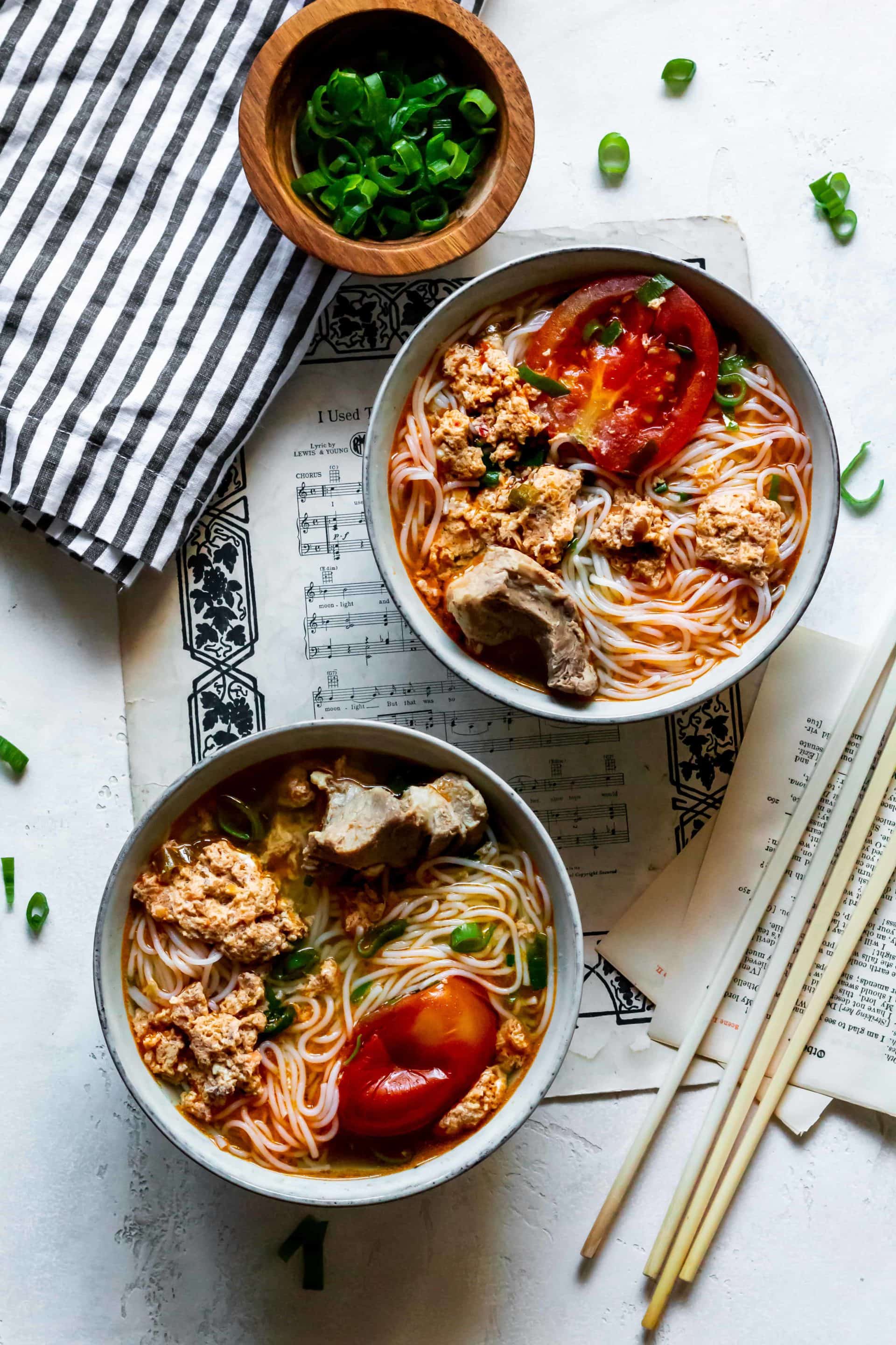 My Mom's Bun Rieu (Vietnamese Crab Noodle Soup) - Cooking Therapy