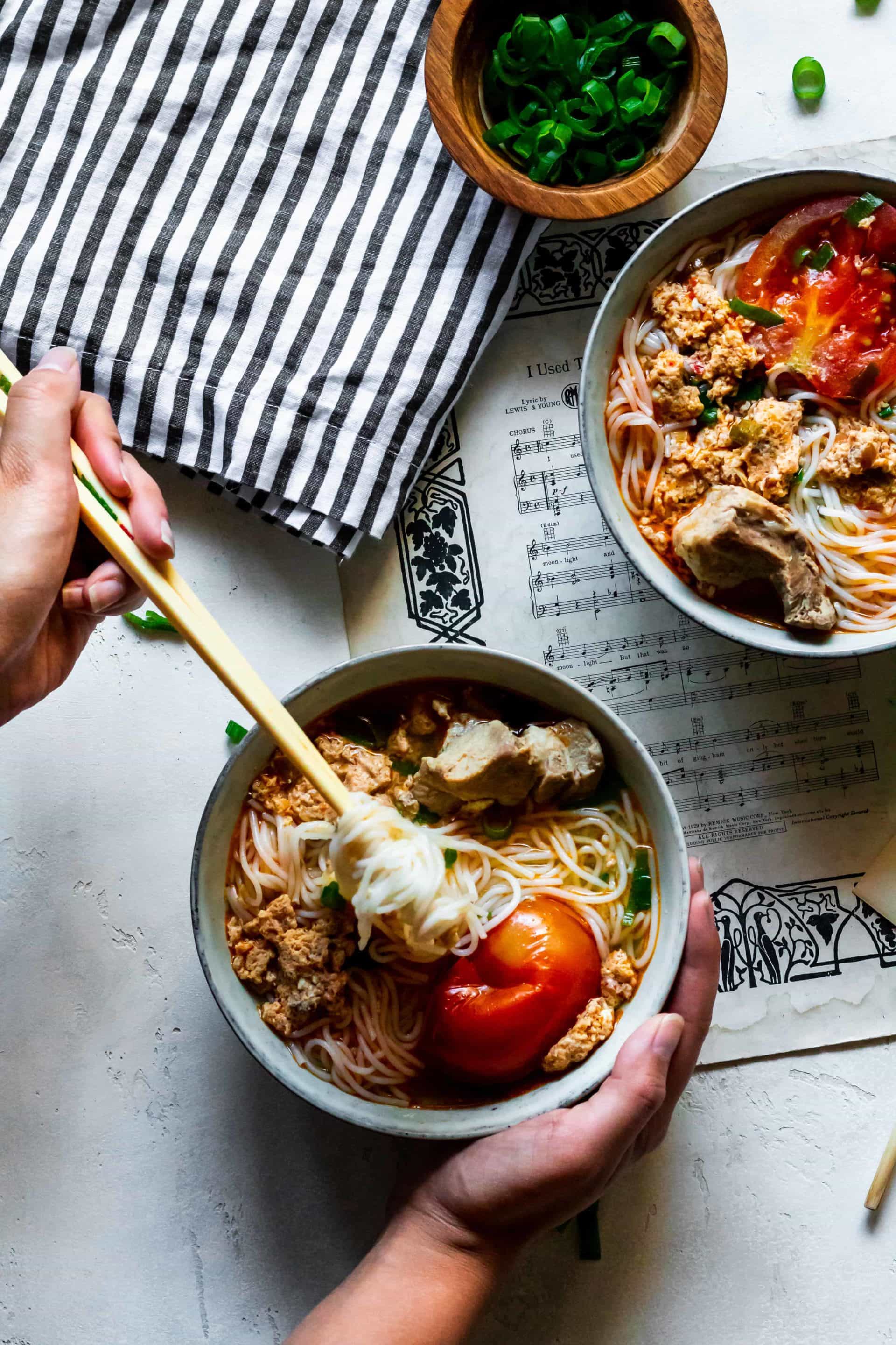 My Mom's Bun Rieu (Vietnamese Crab Noodle Soup) - Cooking Therapy