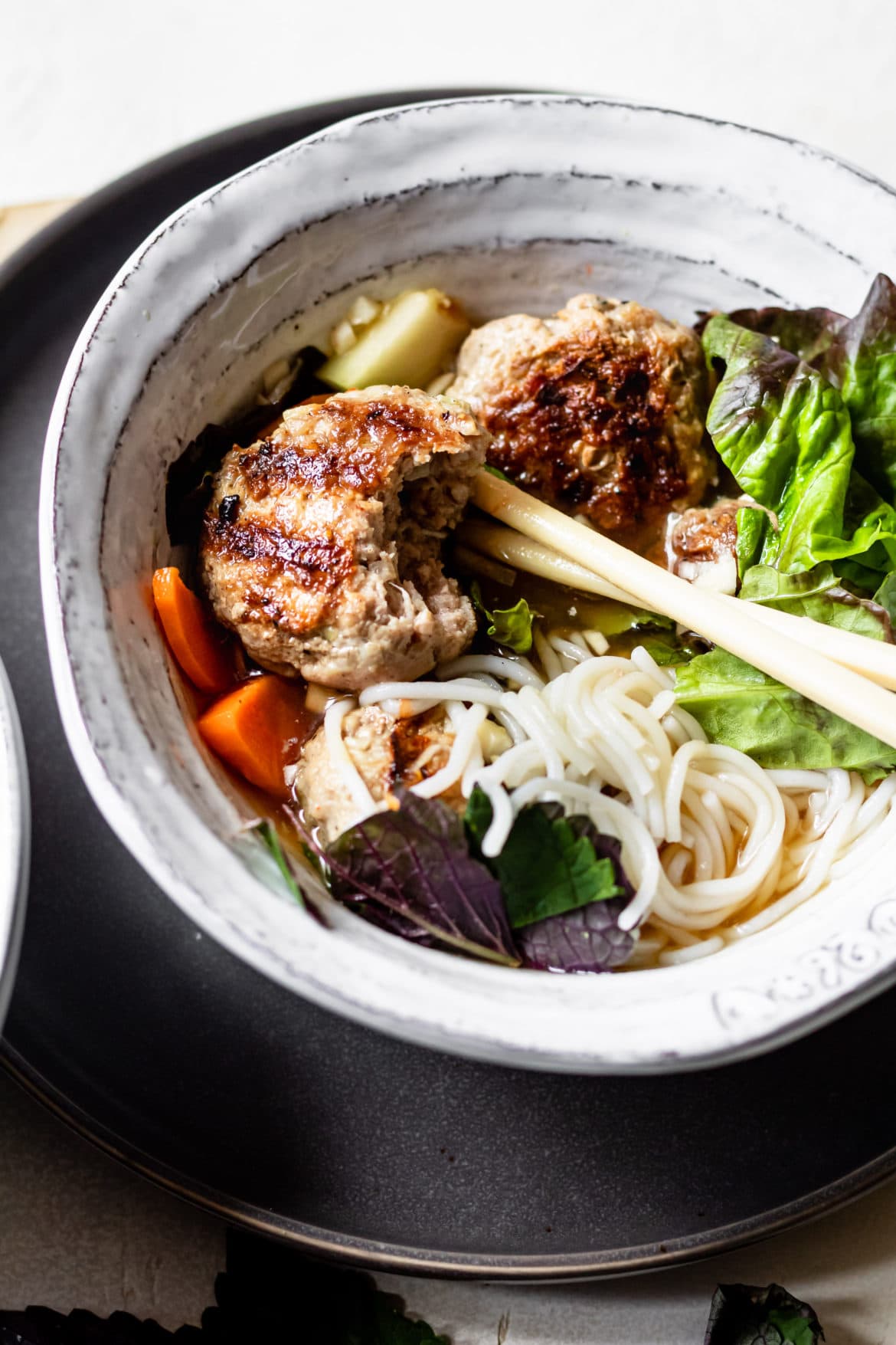 Traditional Bun Cha Hanoi (Vietnamese Pork Meatballs) - Cooking Therapy
