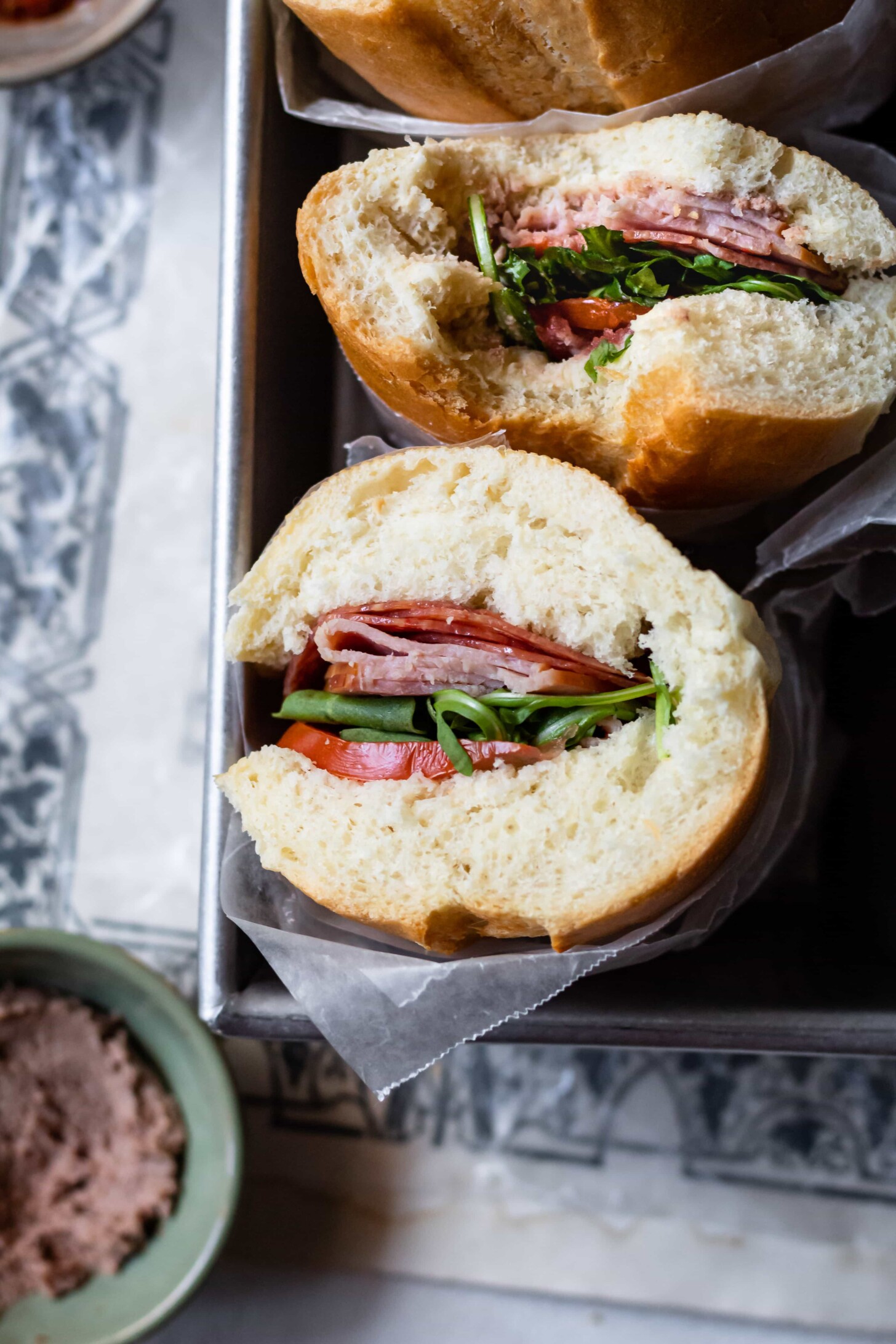 Ham and Salami Vietnamese Sandwich - Cooking Therapy