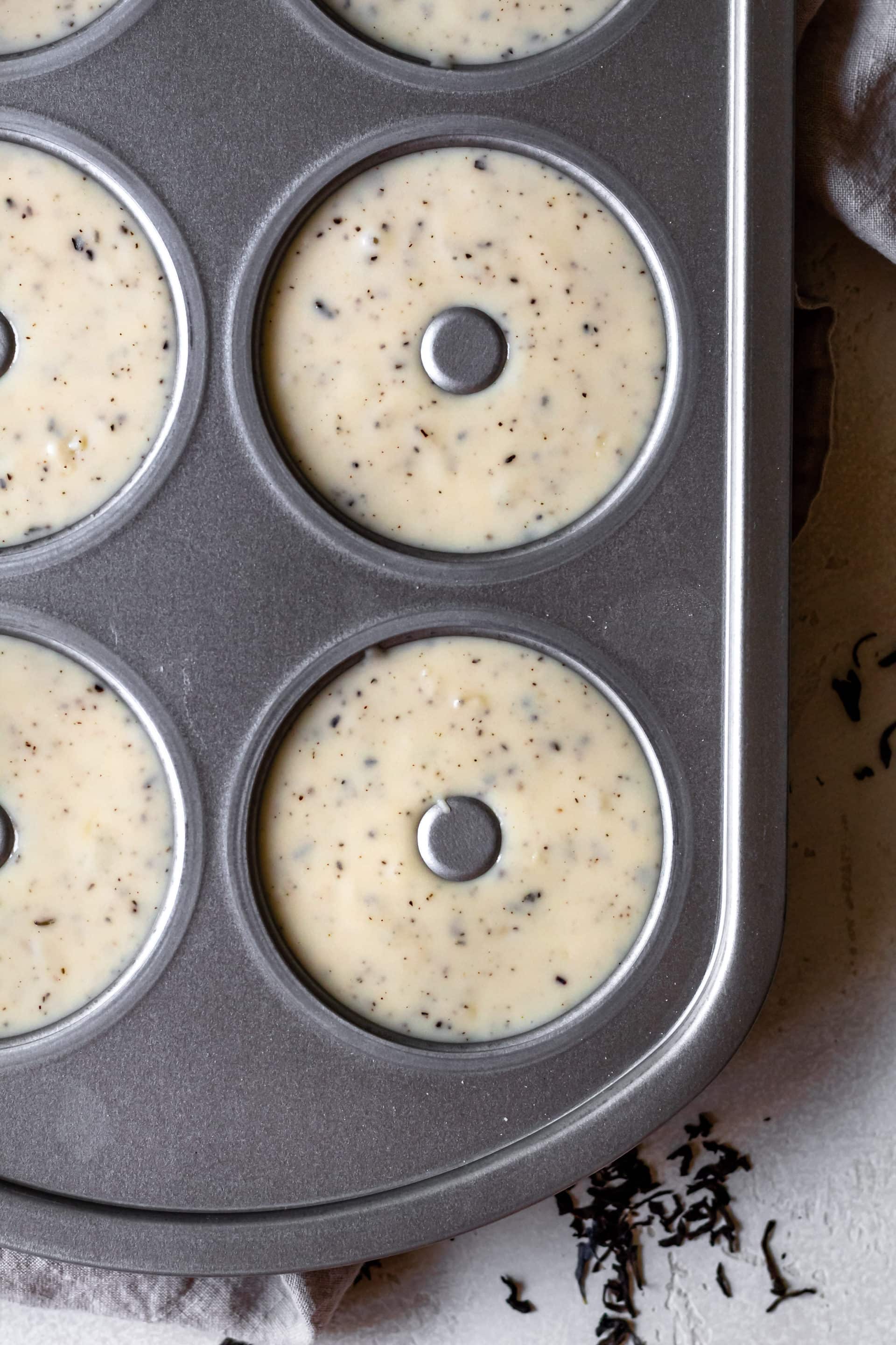 Earl Grey Mochi Donuts with a Lemon Glaze - Cooking Therapy