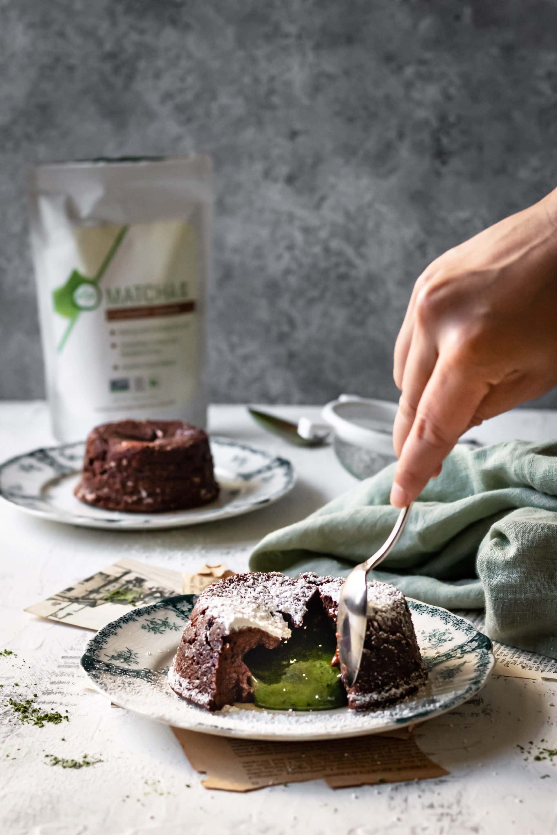 Matcha Lava Cake - Cooking Therapy