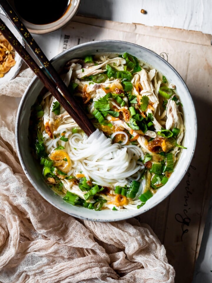 Traditional Homemade Vietnamese Chicken Pho (Pho Ga) - Cooking Therapy