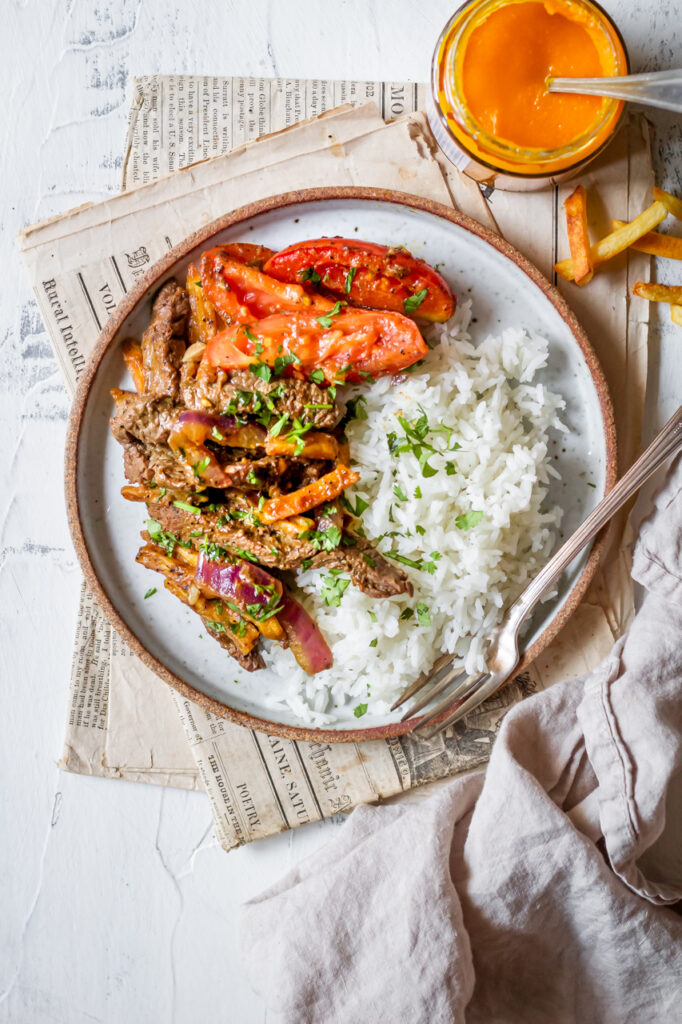 Lomo Saltado (Peruvian Beef Stir Fry) - Cooking Therapy