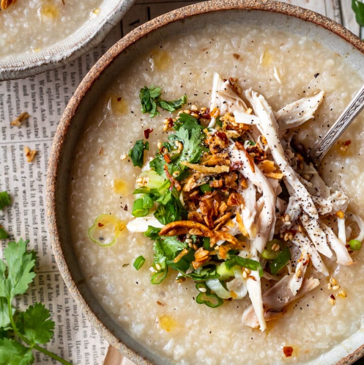 Chicken Congee - Cooking Therapy