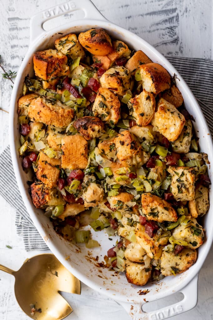 Chinese Sausage Stuffing - Cooking Therapy