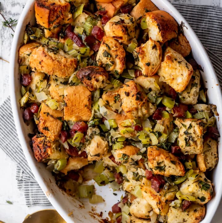 Chinese Sausage Stuffing - Cooking Therapy