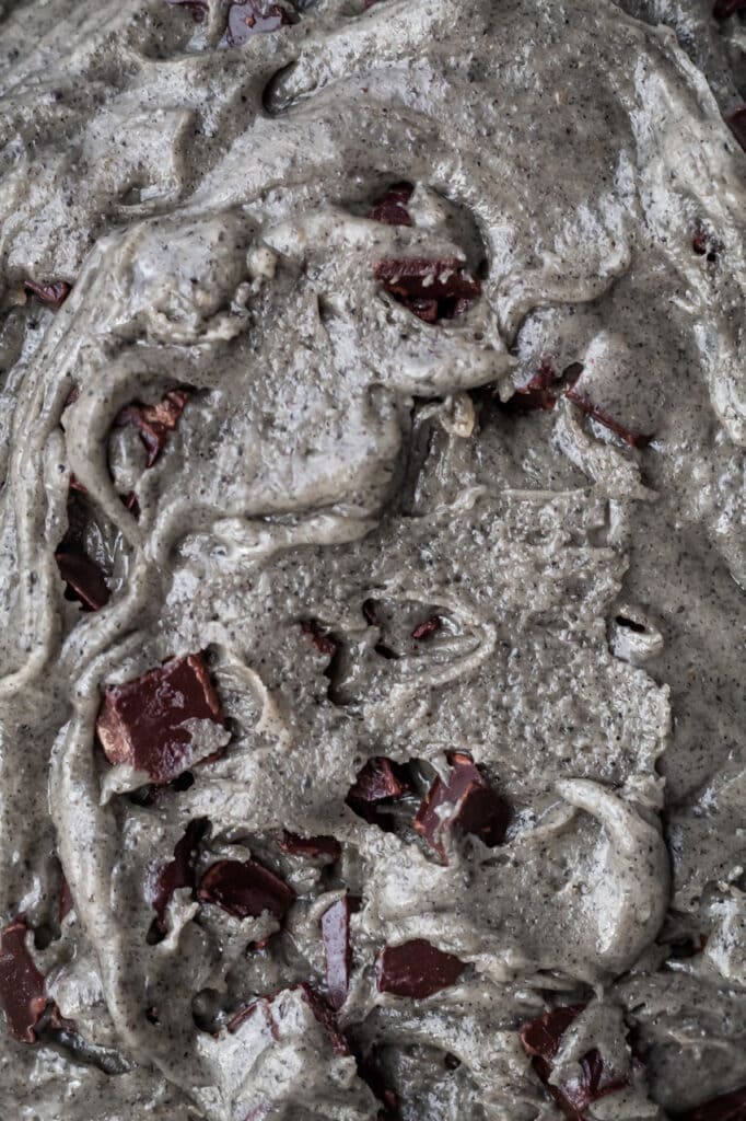 Black Sesame Chocolate Chip Cookies - Cooking Therapy