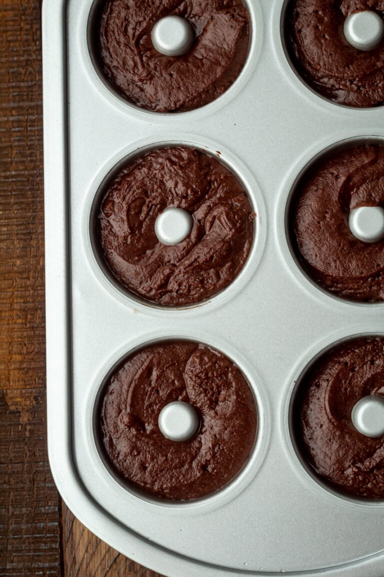 Baked Chocolate Peppermint Mochi Donuts - Cooking Therapy