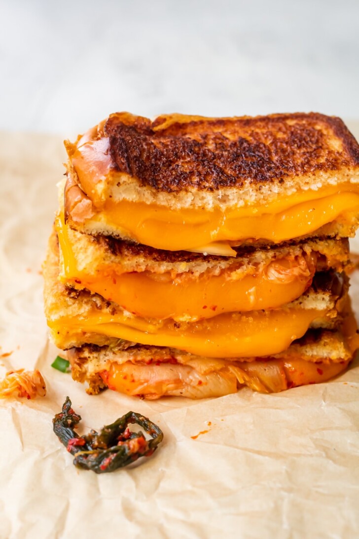 Kimchi Grilled Cheese - Cooking Therapy