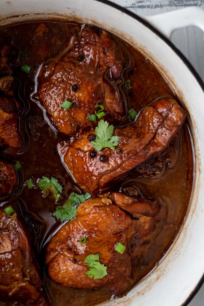 Braised Chicken Adobo (Adobong Manok) - Cooking Therapy
