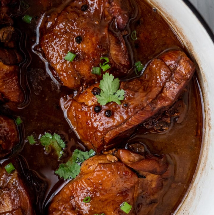 Braised Chicken Adobo (Adobong Manok) - Cooking Therapy