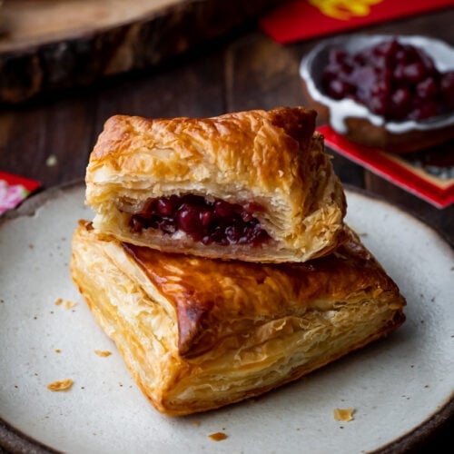 Red Bean Puff Pastries - Cooking Therapy