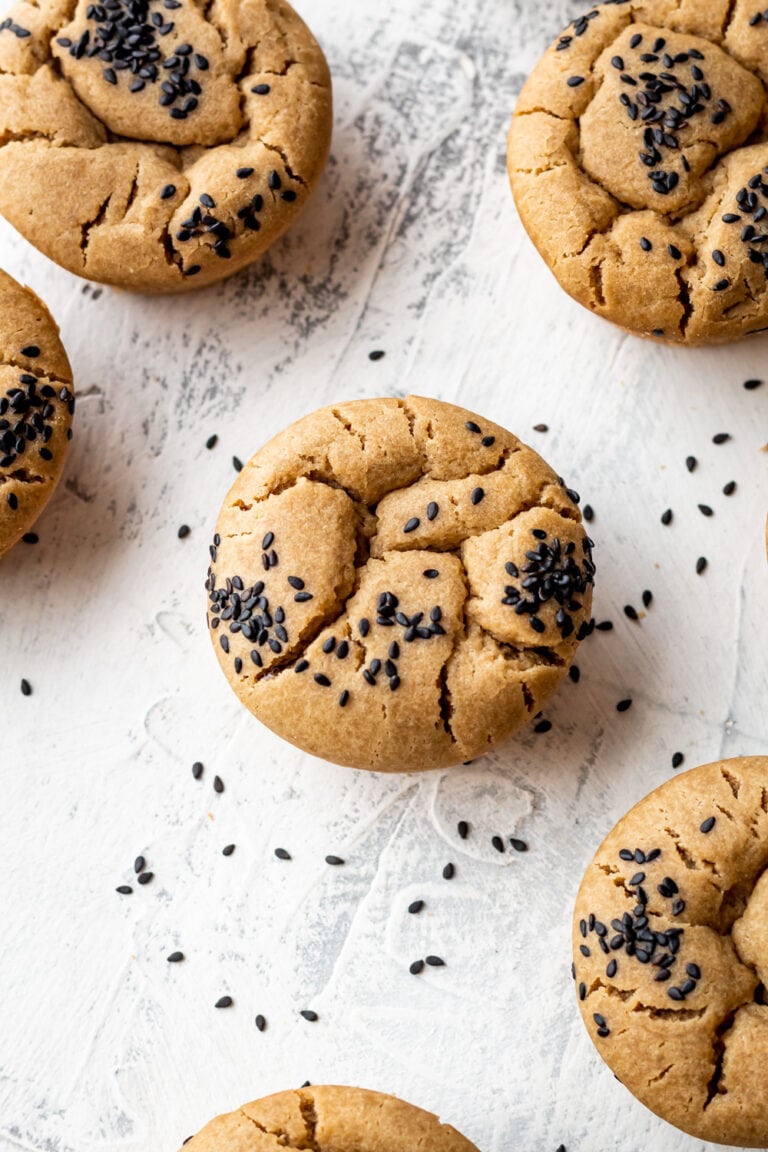Hojicha Mochi Flour Muffins - Cooking Therapy