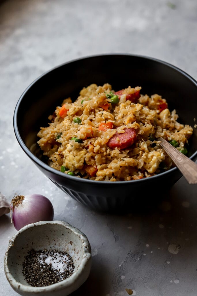 Cauliflower Fried Rice - Cooking Therapy