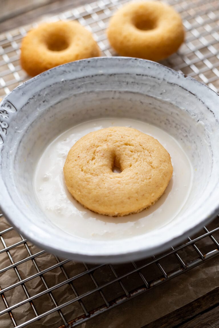 Baked Lemon Mochi Donuts - Cooking Therapy