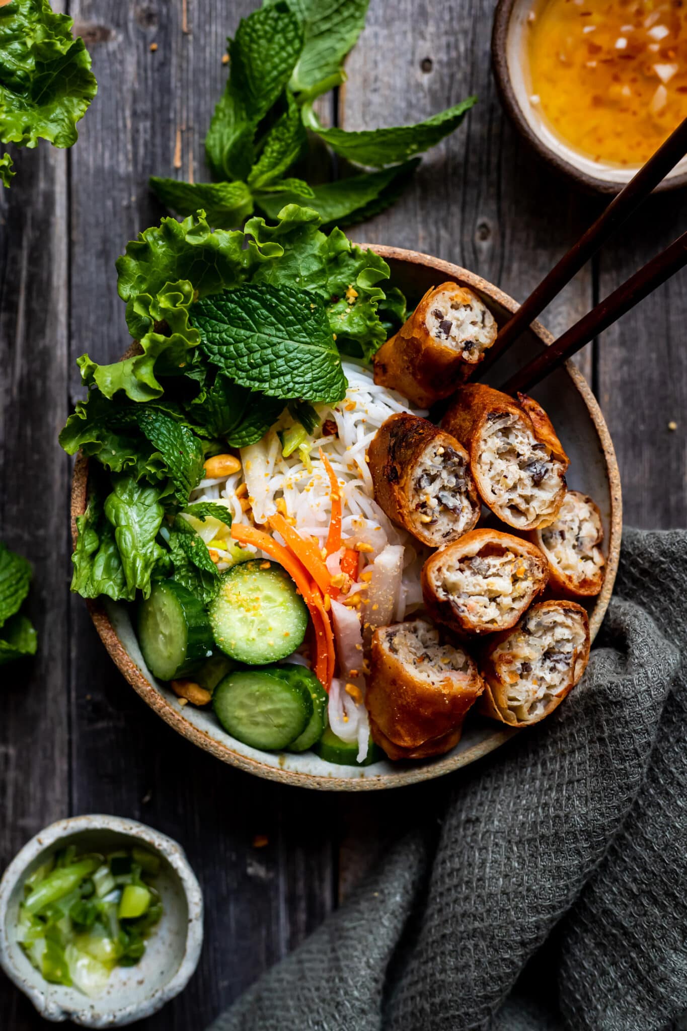 Bun Cha Gio (Vietnamese Egg Rolls with Vermicelli Noodles) - Cooking ...