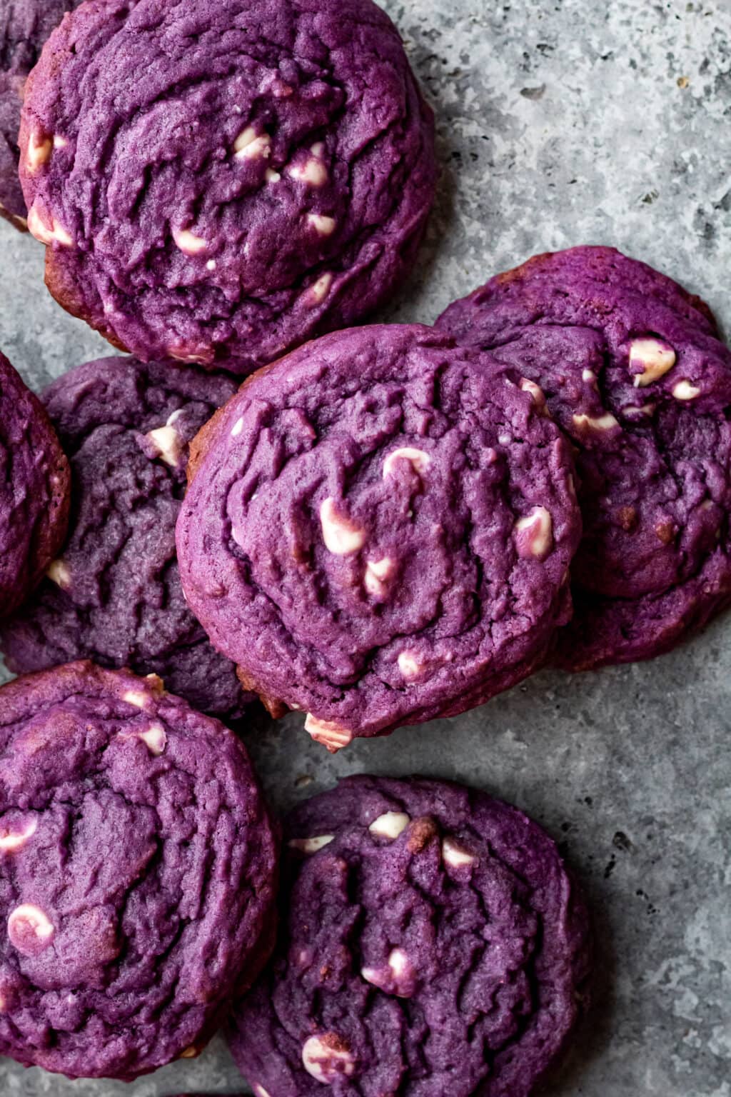Brown Butter White Chocolate Ube Cookies - Cooking Therapy