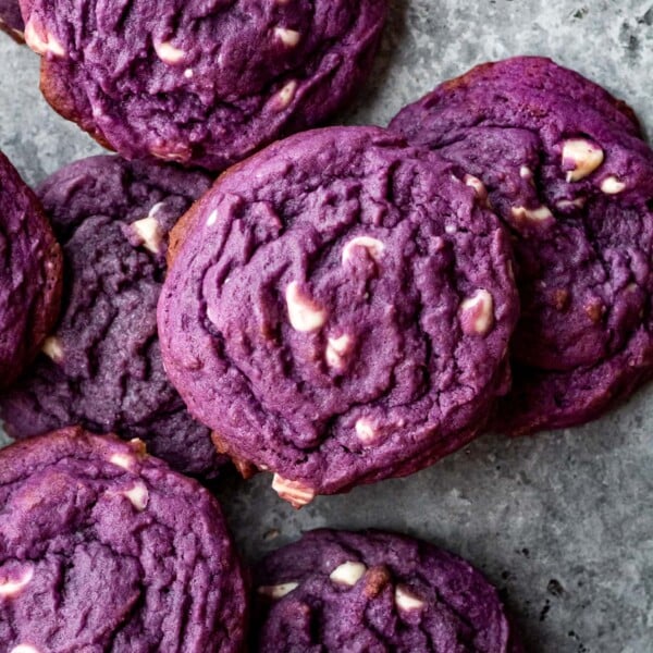 Brown Butter White Chocolate Ube Cookies - Cooking Therapy