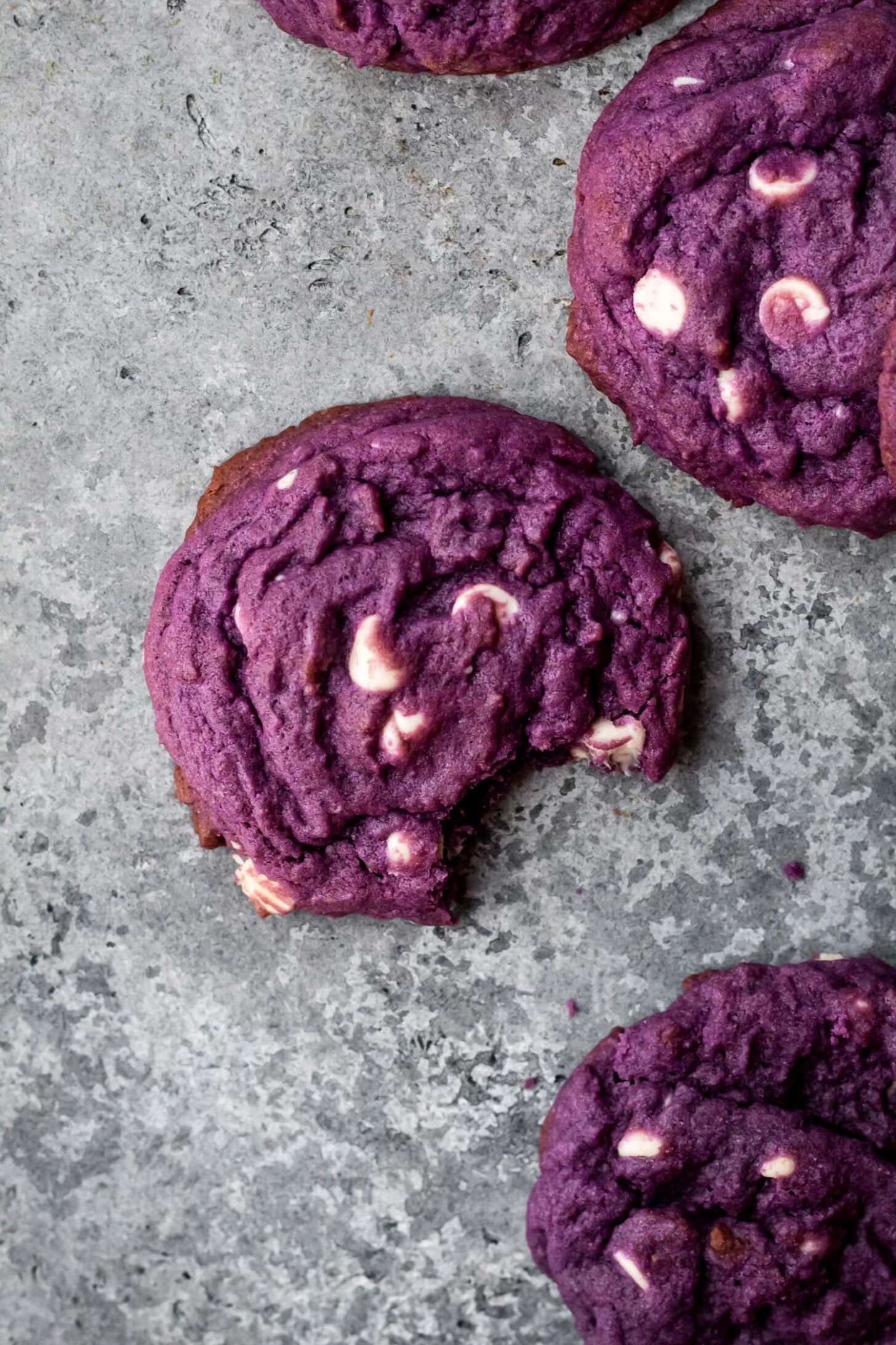 Brown Butter White Chocolate Ube Cookies - Cooking Therapy
