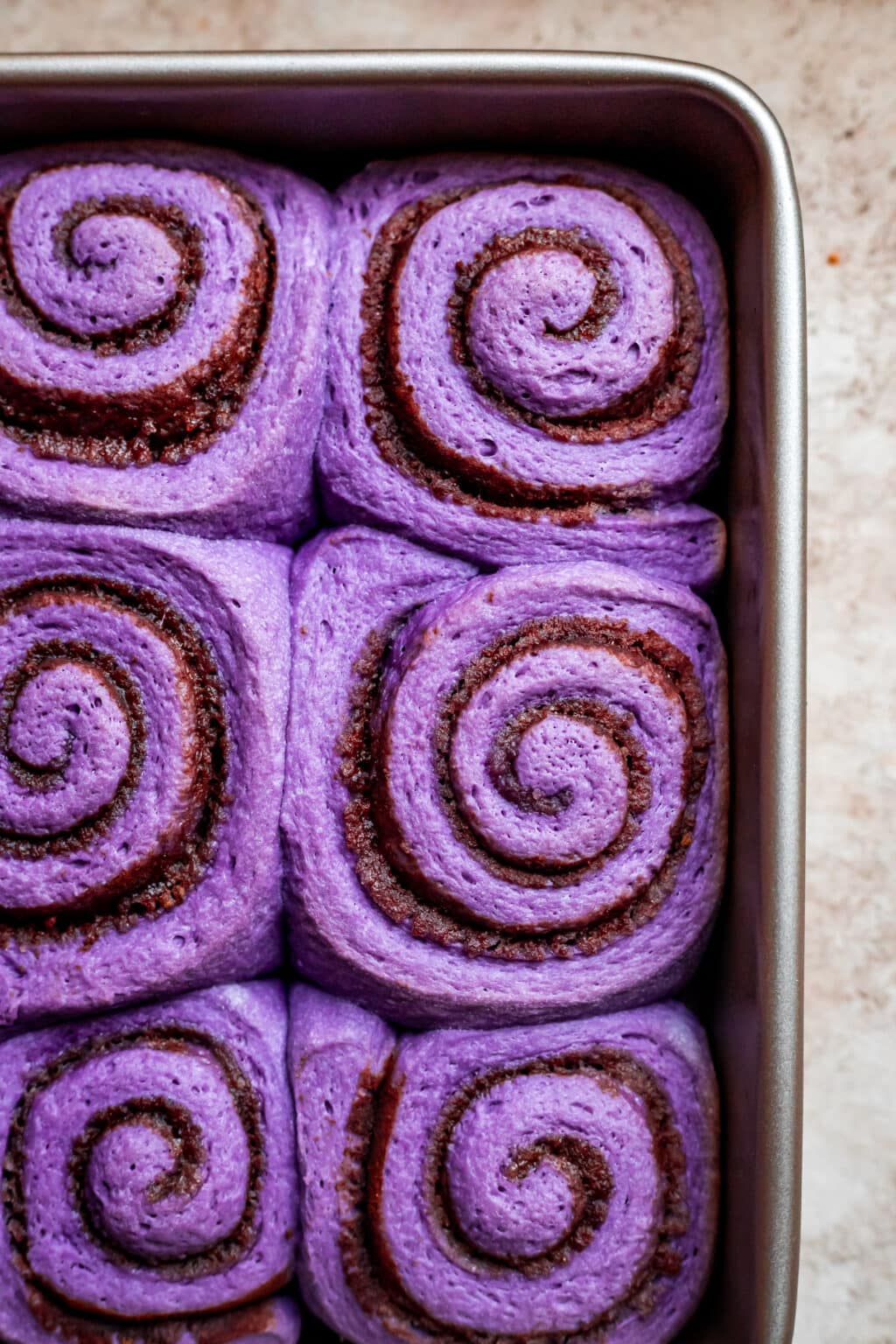 Fluffy and Moist Ube Cinnamon Rolls - Cooking Therapy