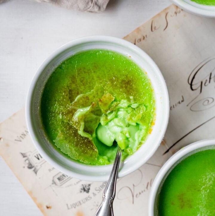 Pandan Creme Brulee - Cooking Therapy