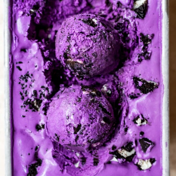 No Churn Ube Oreo Ice Cream - Cooking Therapy