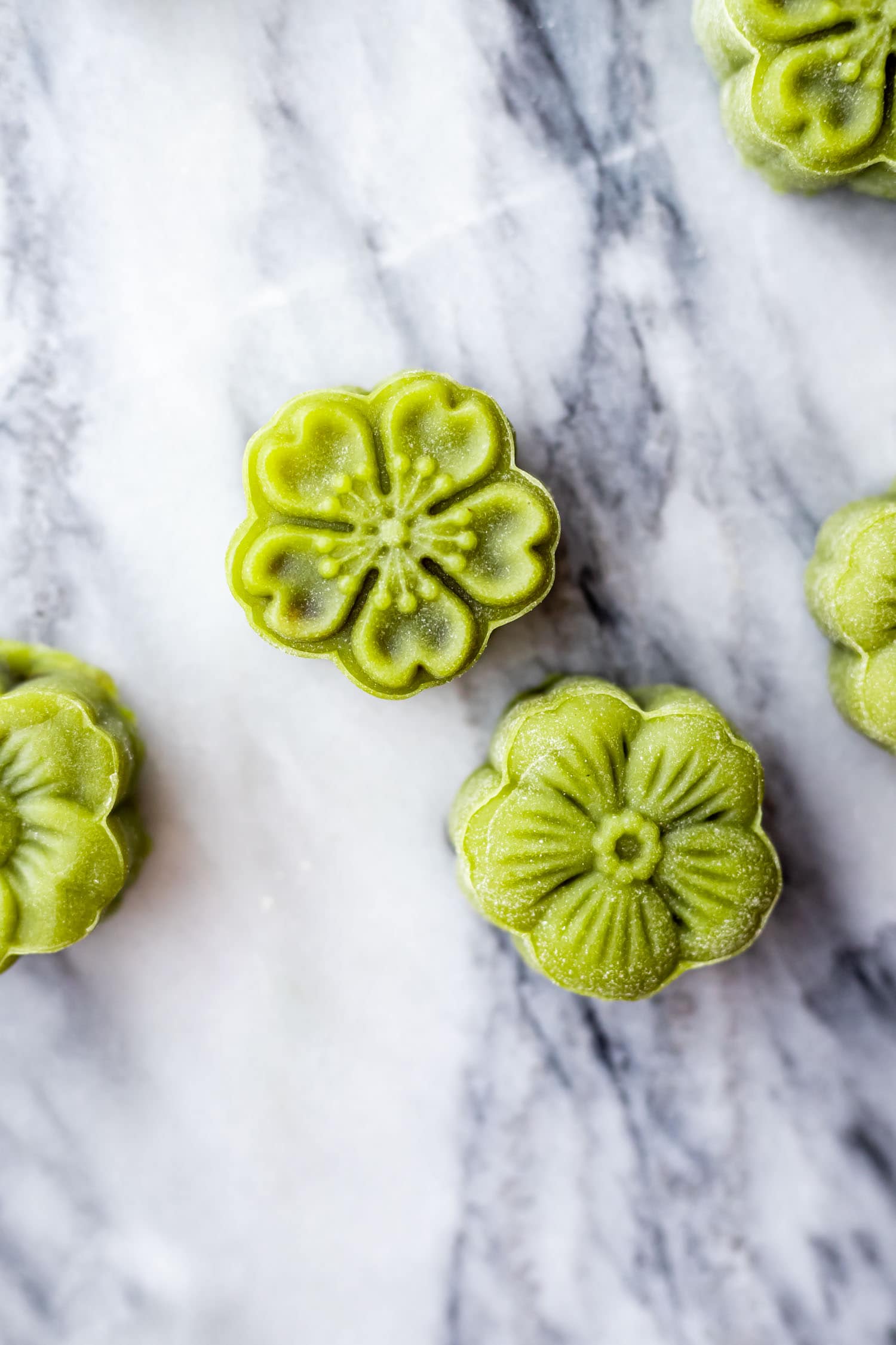 Matcha Snow Skin Mooncakes - Cooking Therapy