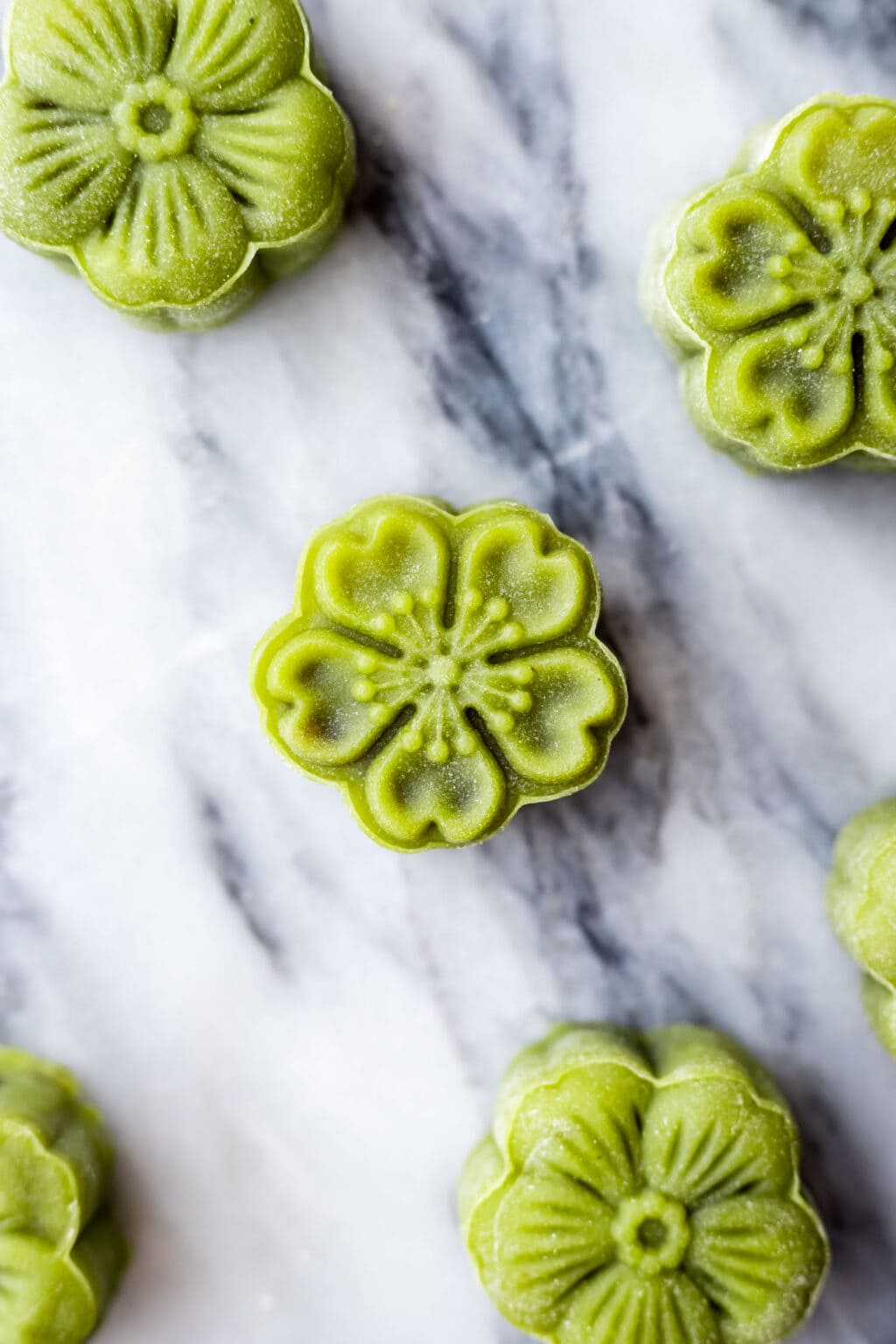 Matcha Snow Skin Mooncakes - Cooking Therapy
