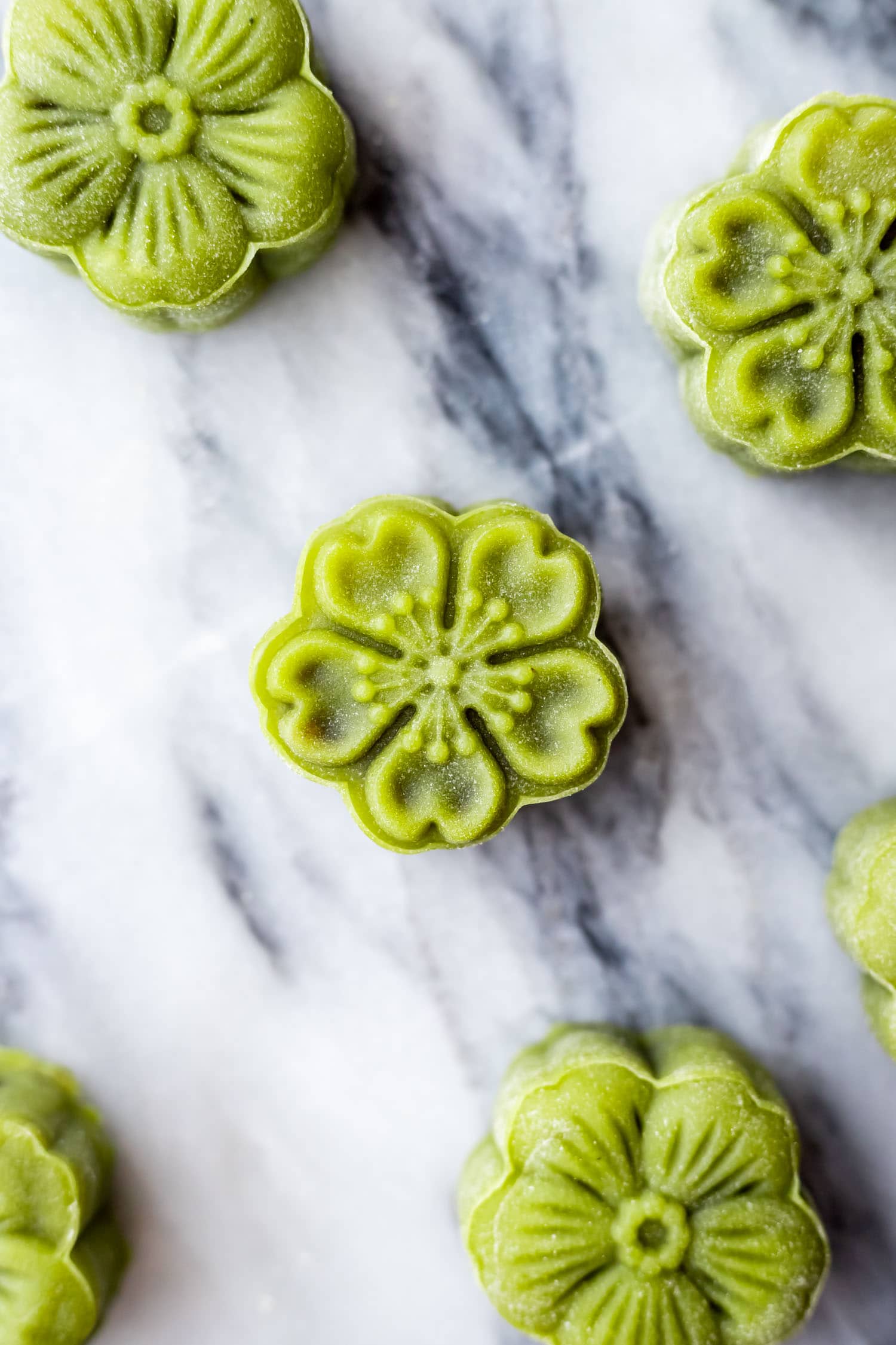 Matcha Snow Skin Mooncakes - Cooking Therapy