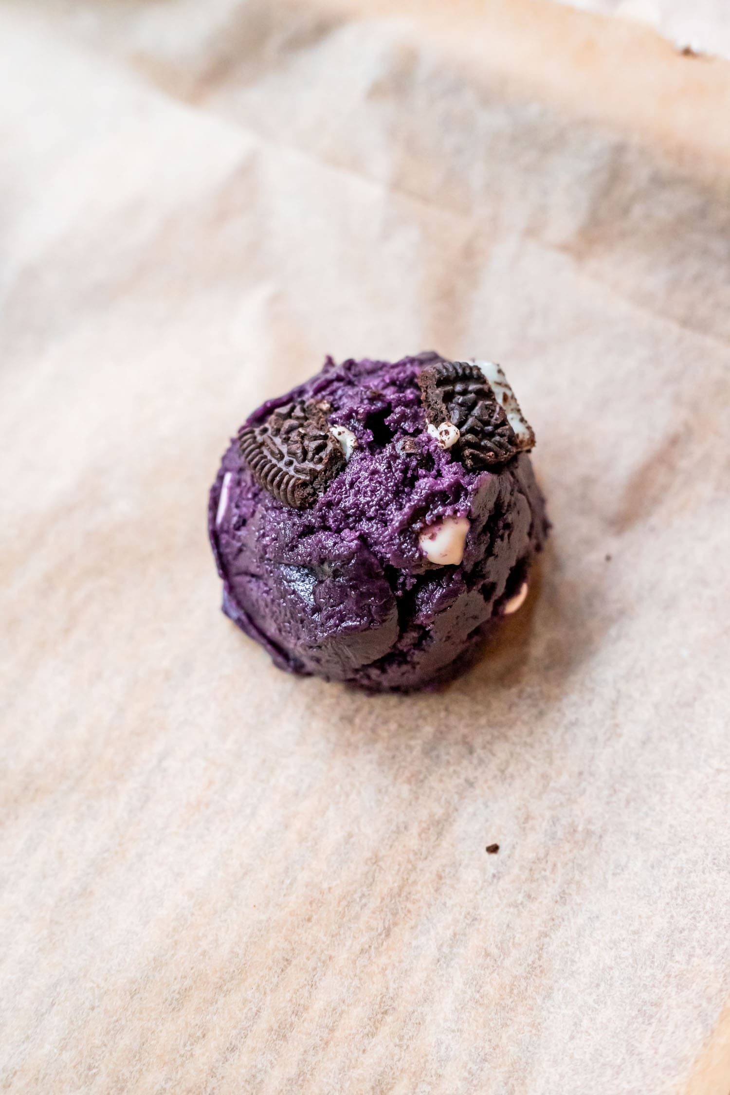 Ube Cookies and Cream Cookies - Cooking Therapy