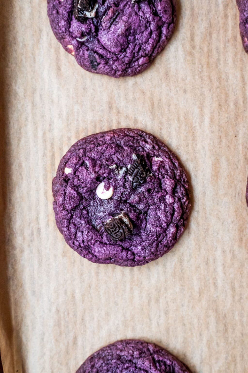 Ube Cookies and Cream Cookies - Cooking Therapy