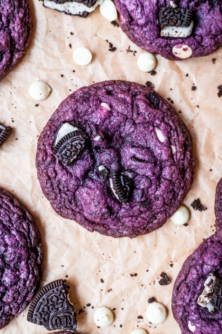 Ube Cookies and Cream Cookies - Cooking Therapy