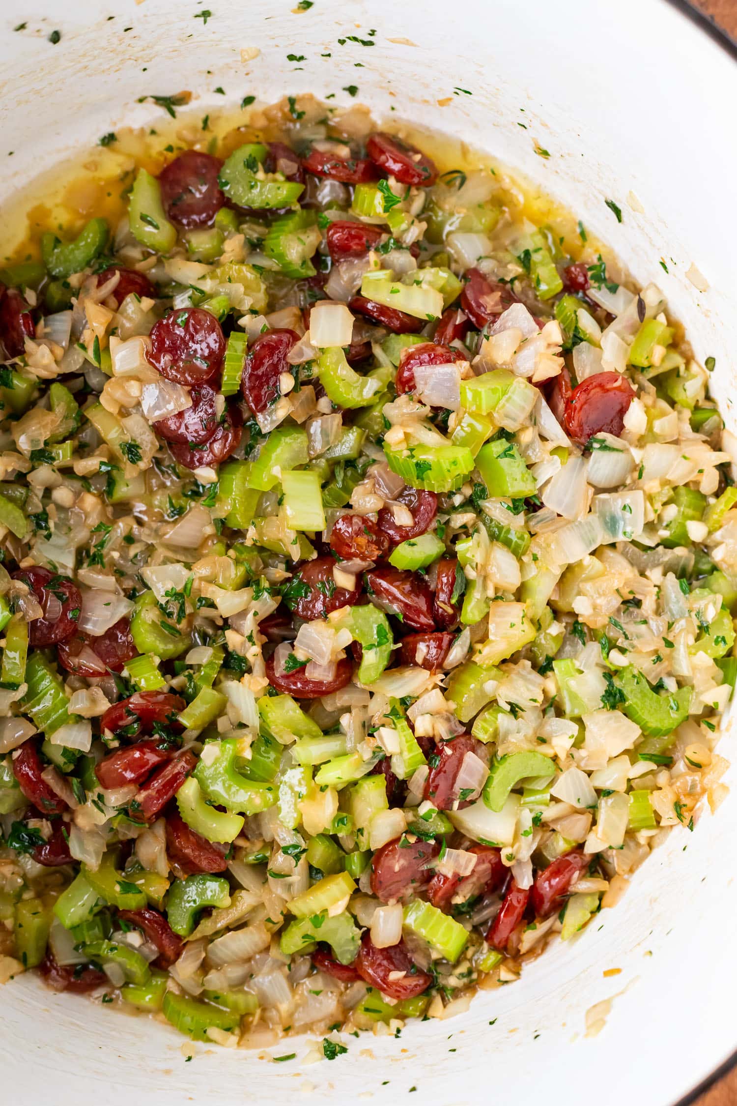 Chinese Sausage Stuffing - Cooking Therapy