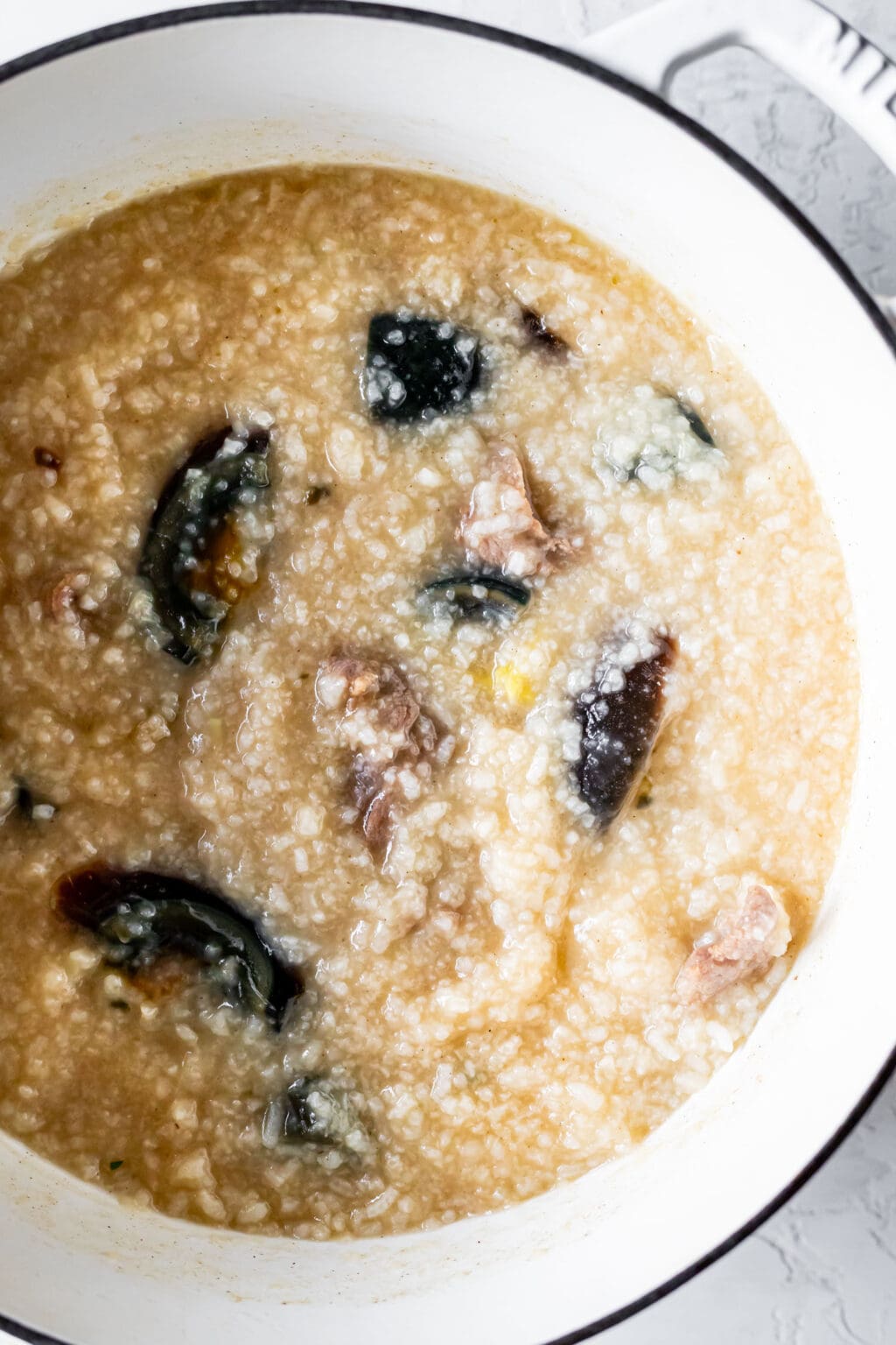 Century Egg Congee with Pork - Cooking Therapy