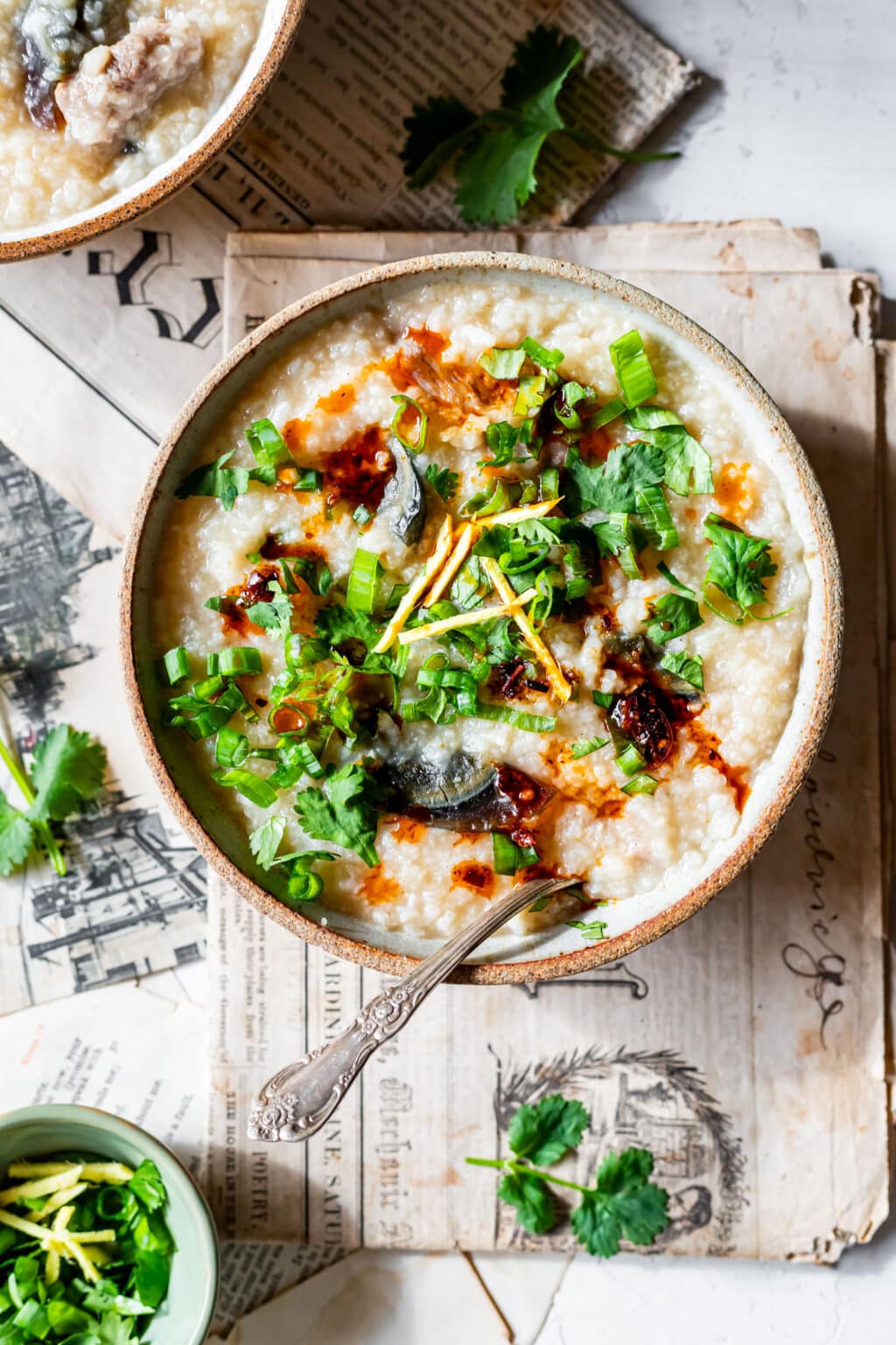 Century Egg Congee with Pork - Cooking Therapy
