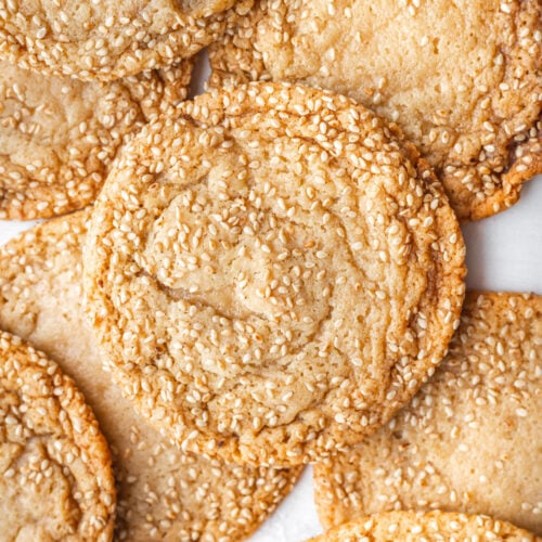 Chewy Honey Sesame Cookies - Cooking Therapy