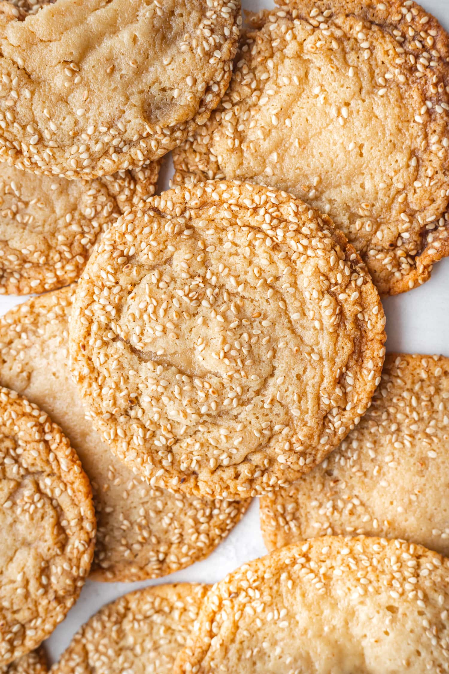 Chewy Honey Sesame Cookies - Cooking Therapy