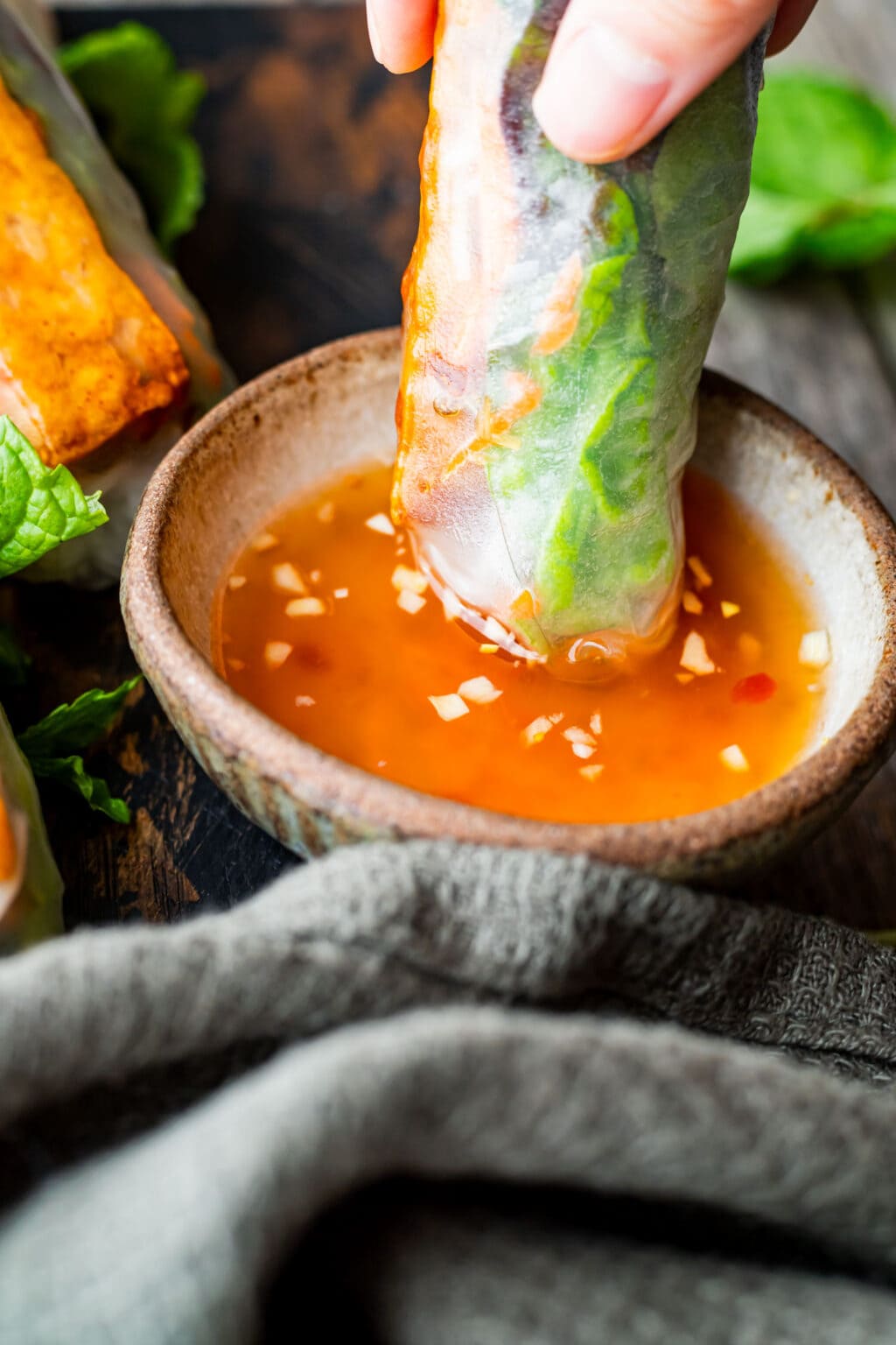 Vegetarian Vietnamese Spring Rolls (Goi Cuon Chay) - Cooking Therapy