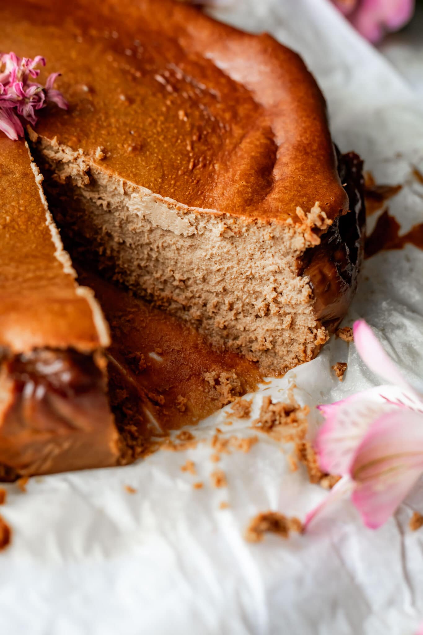 Vietnamese Coffee Basque Cheesecake - Cooking Therapy