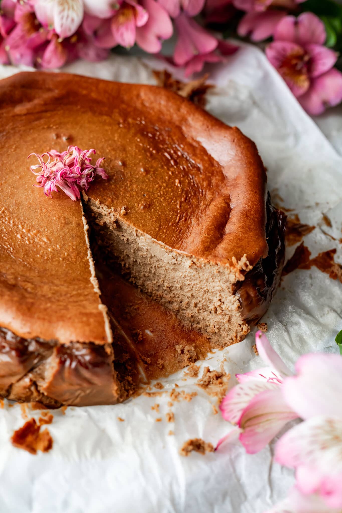 Vietnamese Coffee Basque Cheesecake - Cooking Therapy