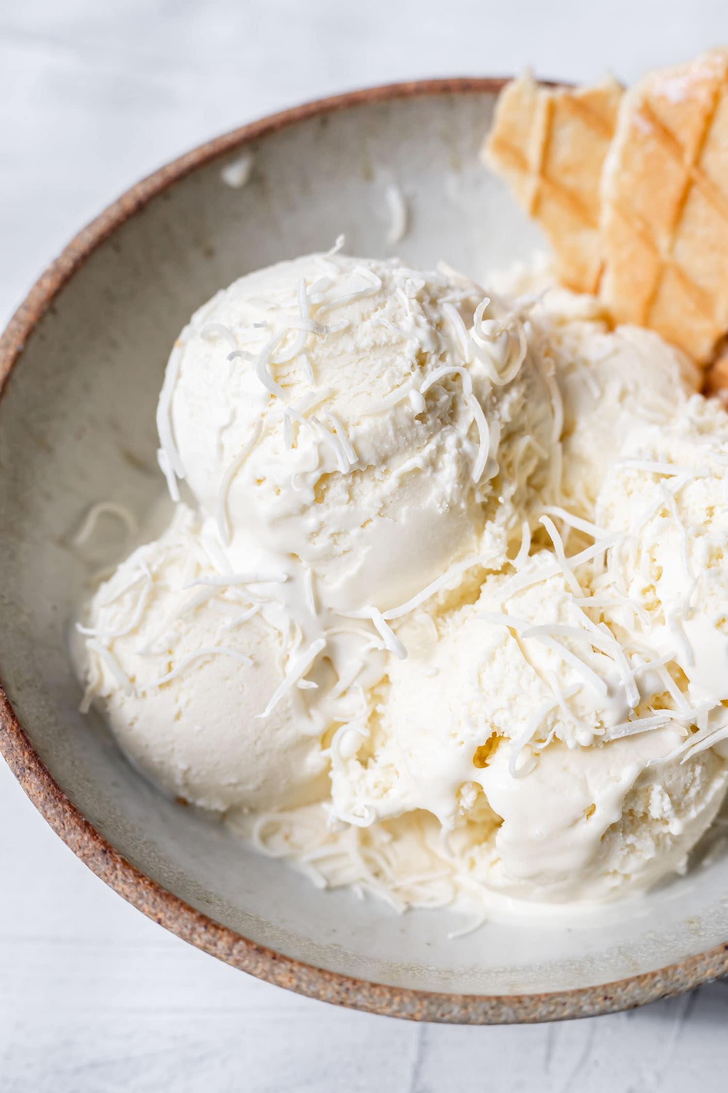 Coconut Ice Cream with Coconut Milk - Cooking Therapy