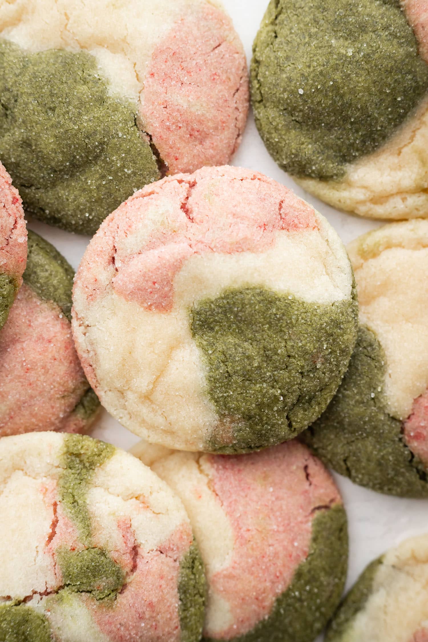 30-Minute Strawberry Matcha Neapolitan Cookies - Cooking Therapy