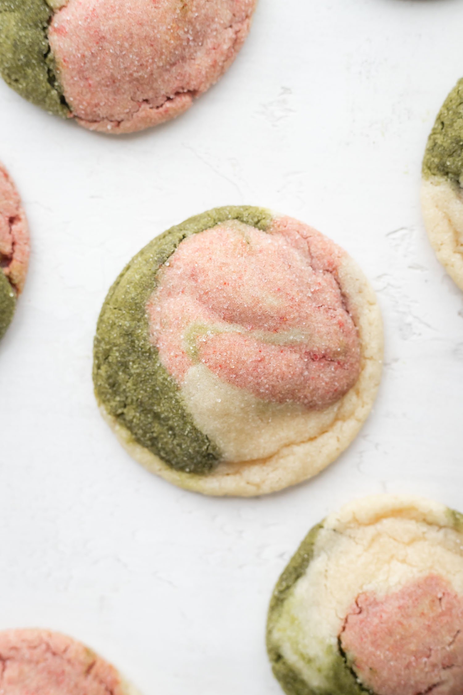 30-Minute Strawberry Matcha Neapolitan Cookies - Cooking Therapy