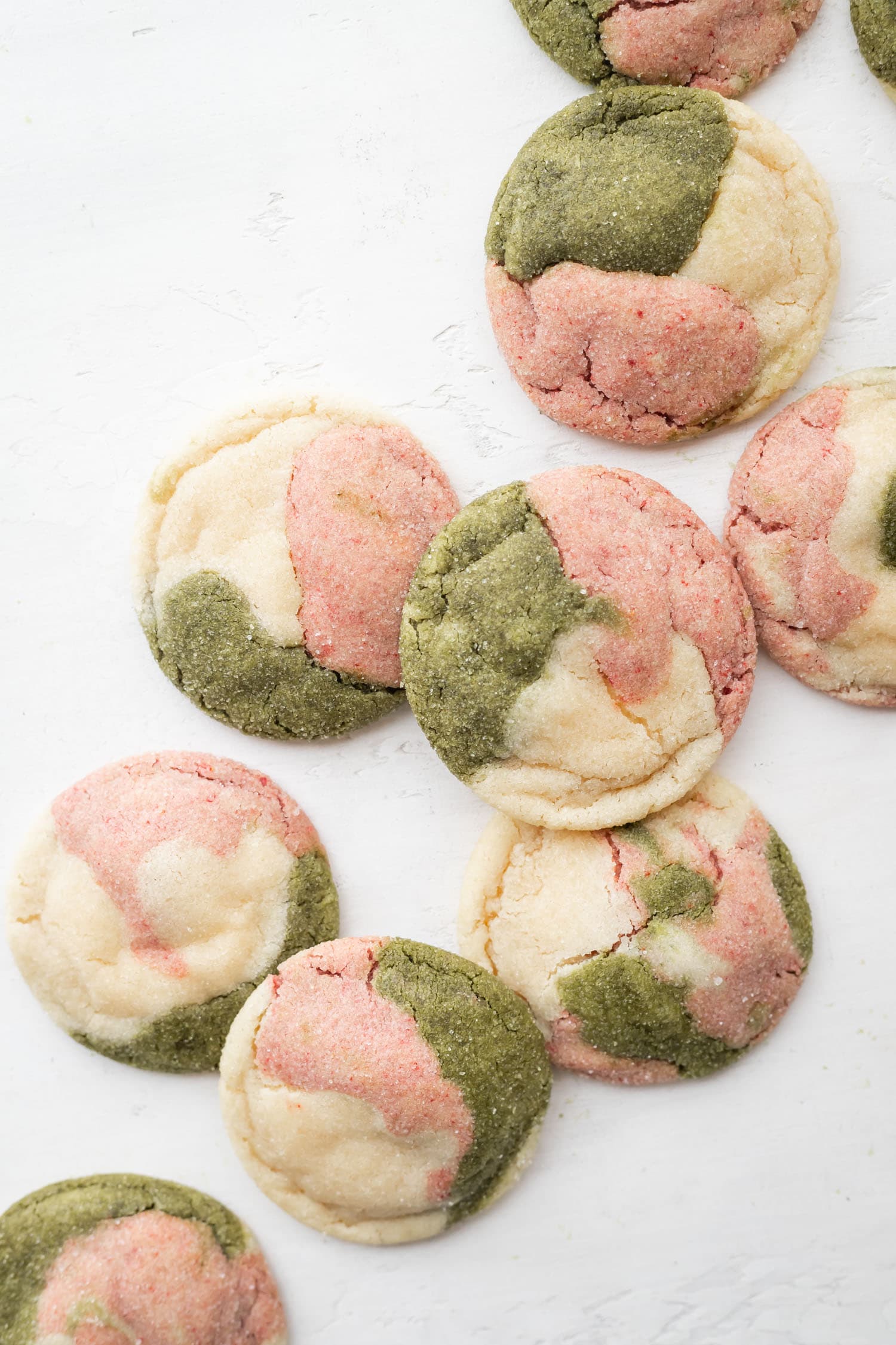 30-Minute Strawberry Matcha Neapolitan Cookies - Cooking Therapy